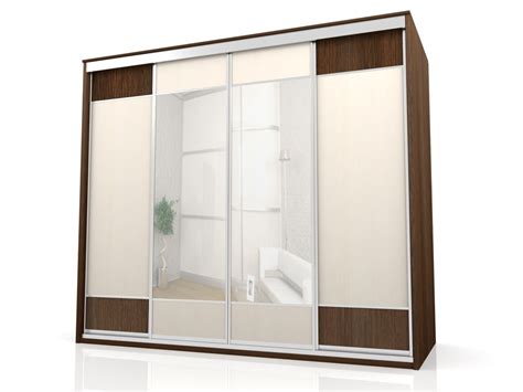 Шкаф купе четырехдверный с зеркалом Отличный 15 МебельВэйс