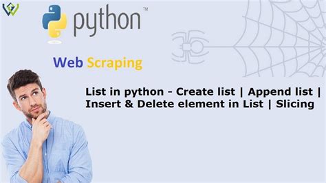 List In Python Create List Append List Insert And Delete Element In