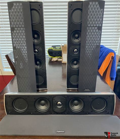 Definitive Technology Mythos Two 2 Mains And Mythos Three Center Photo