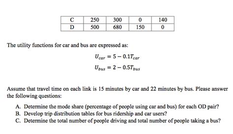 Solved Transportation Engineering I Could You Please Help Chegg