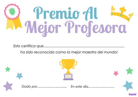 Premio A La Mejor Profesora For Teachers Perfect For Grades Th Th Th St Nd Rd
