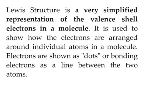 Lewis Dot Structure Diagram Powerpointxx PPT