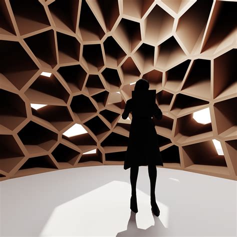 Voronoi Dome Structurerhinograsshopper 3 Images Behance