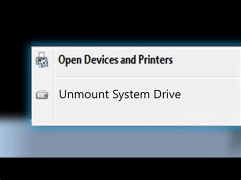 Unmounting System Drive In Every Version Of Windows YouTube