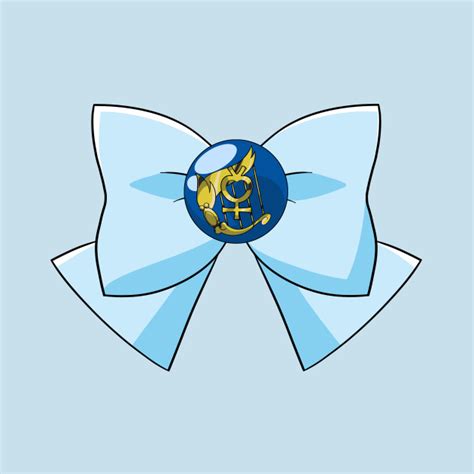 Sailor Mercury Bow Sailor Moon T Shirt Teepublic