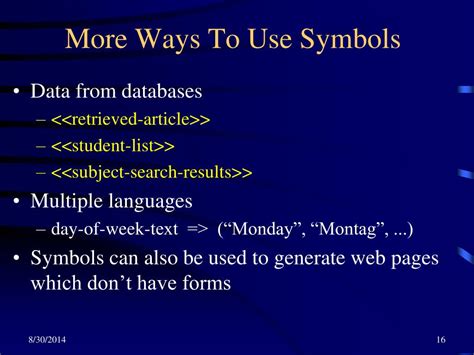 Ppt Using Nested Symbols To Generate Web Pages Powerpoint