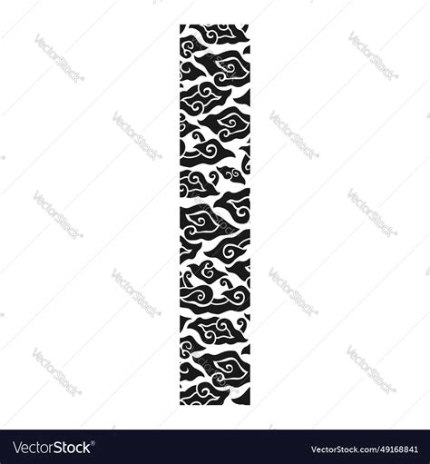 Indonesian Mega Mendung Batik Heritage Element Vector Image