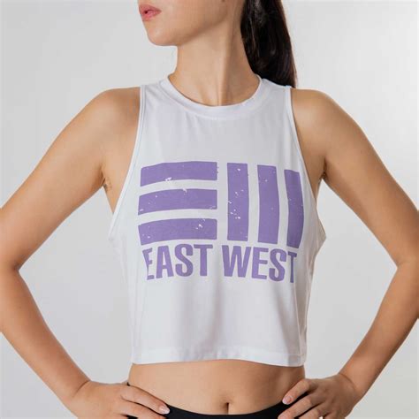 Shui Tank Top Women White Lavender East West Everywear