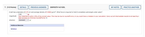 Solved 7 [1 2 Points] Details Previous Answers Serpset9