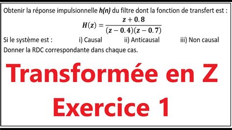 Transform E En Z Exercice Youtube