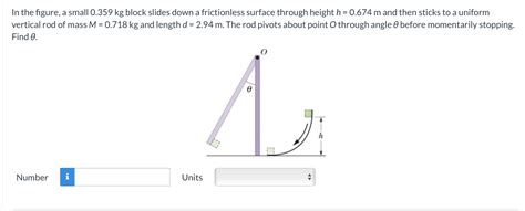 Solved In The Figure A Small Kg Block Slides Down A Chegg