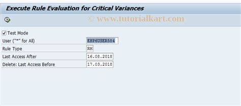 FCOM ALERT RMV SAP Tcode Projects Rule Evaluation