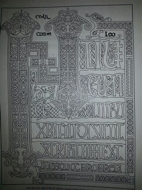 Medieval Scribal Coloring Pages