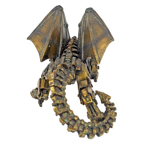 Mua Design Toscano Steampunk Gothic Gear Dragon Statue Bronze Trên