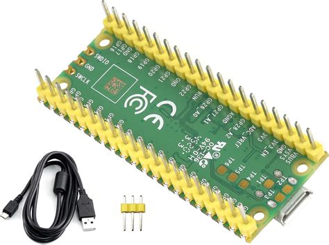 Amazon Com Pre Soldered Header Raspberry Pi Pico With USB Cable Based On Raspberry Pi RP