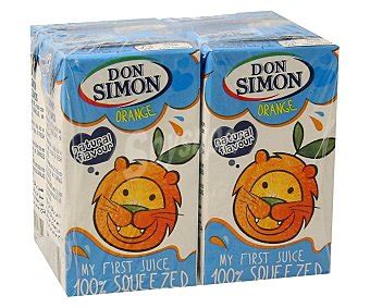 Don Sim N Zumo Exprimido De Naranja Sin Pulpa Brick De Centilitros Pack De