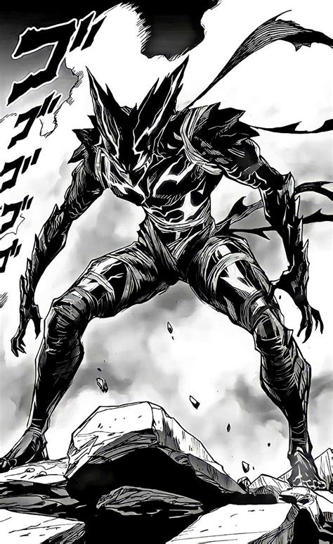 Garou Mounstro Choque De Puños Ilustración De Cómic Diseño De Cómic