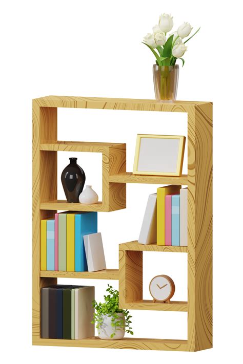 3d Wooden Bookshelf 21054428 Png