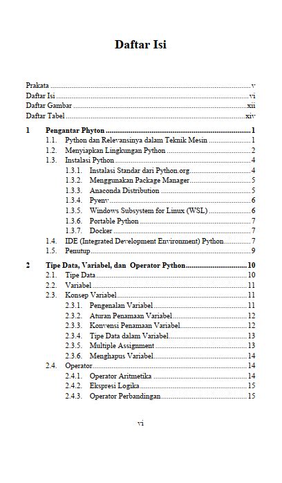 E Book Pemrograman Phyton Untuk Aplikasi Bidang Teknik Mesin