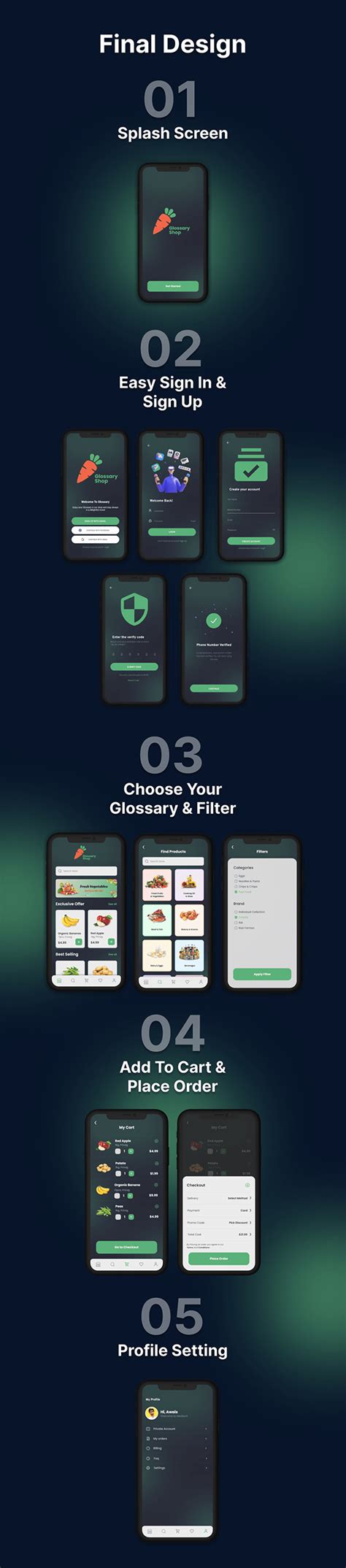 Glossary Shop App Ui Ux Design On Behance