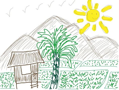 How To Draw A Bahay Kubo Bahay Kubo Drawing Activitie Vrogue Co