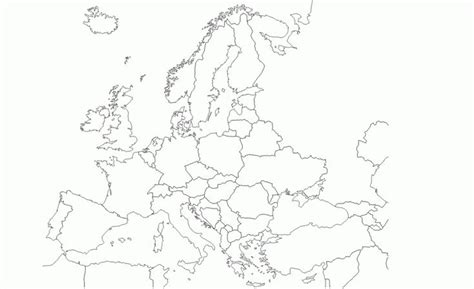 Dibujos De Mapa Politico Europa Nombres Para Colorear Vsun