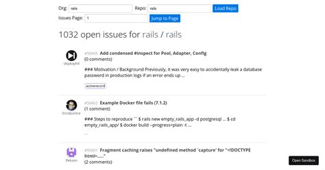 Rsk Github Issues Example Codesandbox