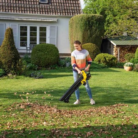 ინვერსიული ჰაერის საქშენი სასრუტი Karcher Blv 18 200 Battery Leaf Blower Vacuum Yellow Black