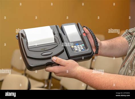Portable Bar Code Printer Stock Photo Alamy