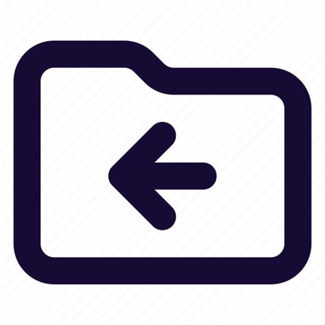Folder Arrow Left Office Documents Icon Download On Iconfinder
