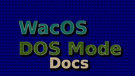 Wacos Dosmode Github Topics Github
