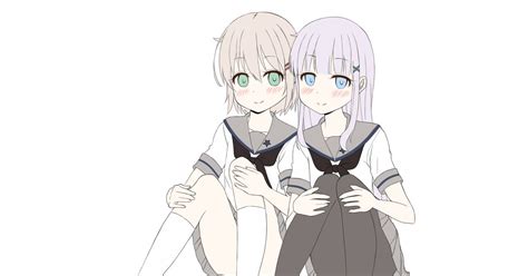 百合 伊綱くんと遙ちゃんベース着色。 さいのひかり。のイラスト Pixiv