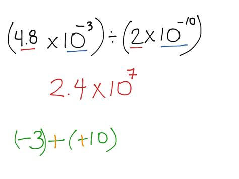 Multiplication And Division With Scientific Notation Worksheet