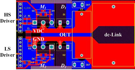 Pcb Layout Of Converter Phase Leg Download Scientific Diagram