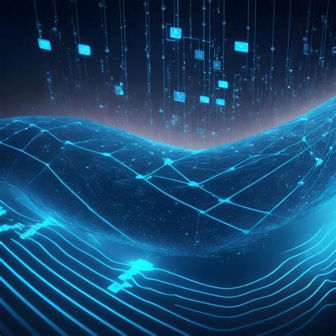 Premium Ai Image Clear Wave Of Particles Futuristic Point Wave Abstract Background With A