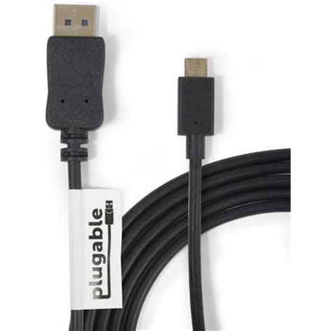 Plugable Usbc Dp Usb C To Displayport Cable Active Adpater Cable With Usb 3 1 Walmart Canada