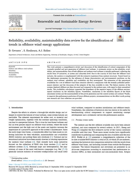 Reliability Availability Maintainability Data Review For The
