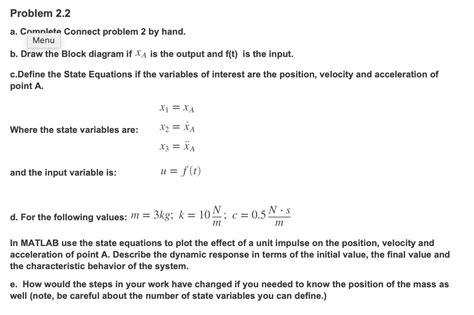 In The System Shown In The Figure The Input Is The