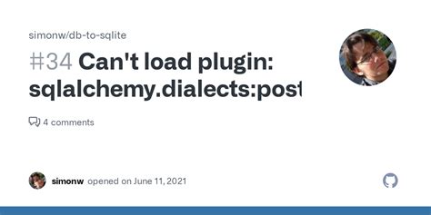 can t load plugin sqlalchemy dialects postgres · issue 34 · simonw db