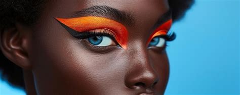 Premium Photo A Bold And Colorful Makeup Look Vibrant Wallpaper