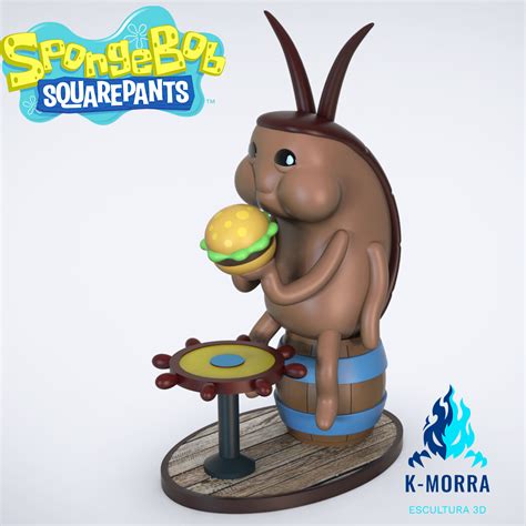 🪳 Cockroach Spongebob Cockroach Spongebob ・ Stl File For ・cults