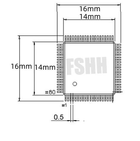 Otq 100 05 09 Test Socket Qfp100 Lqfp100 Tqfp100 Adapter 05mm 14x14mm 16x16mm Fshh Store