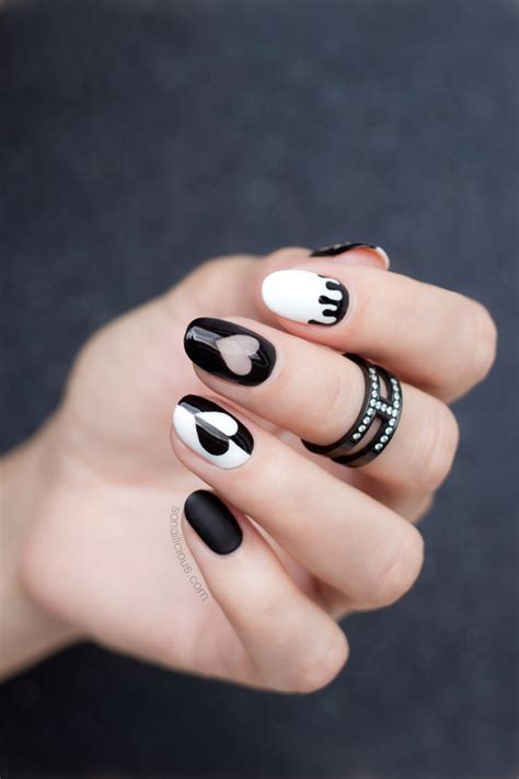 Black Heart Nails For Valentines Day And Beyond