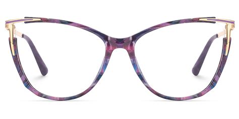 New Purple Tortoise Color For Yomary Mixed Material Eyeglasses