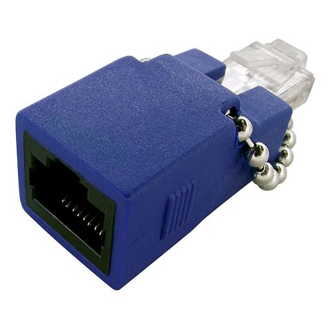 Cat5e Ethernet Loopback Adapter Rj48c Jack And Rj45 Male Dark Blue Shaxon Industries Cat5e Ethernet Loopback Adapter Rj48c Jack And Rj45 Male Dark Blue Shaxon Industries