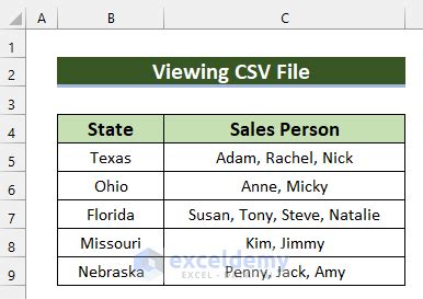 How To Edit CSV File In Excel Simple Ways ExcelDemy