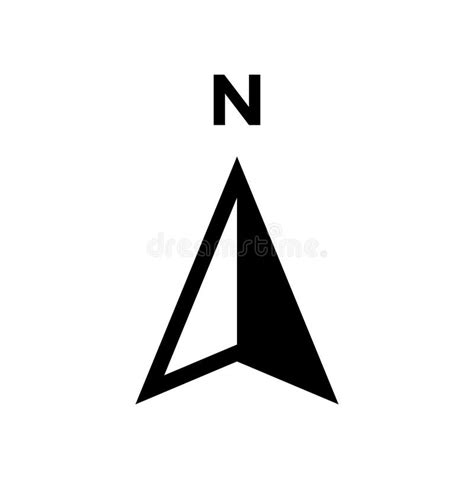 black north arrow icon stock vector illustration of navigator 171206638