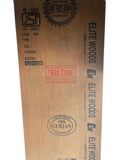 Elite Woods 32 Mm Door Water Proof Full Pine Wood Filling Door