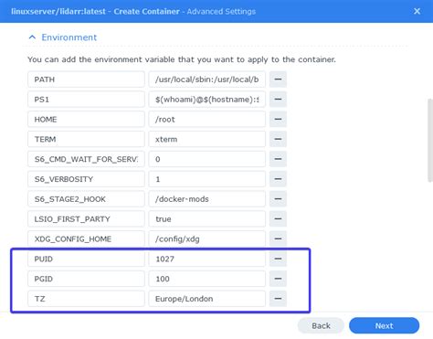 Lidarr In Container Manager On A Synology NAS