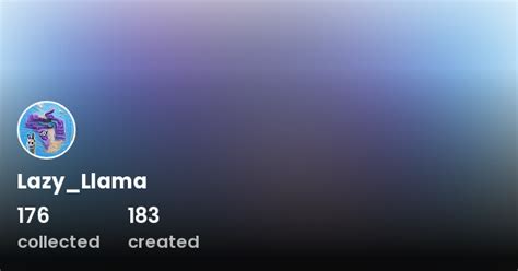 Lazy Llama Perfil Opensea